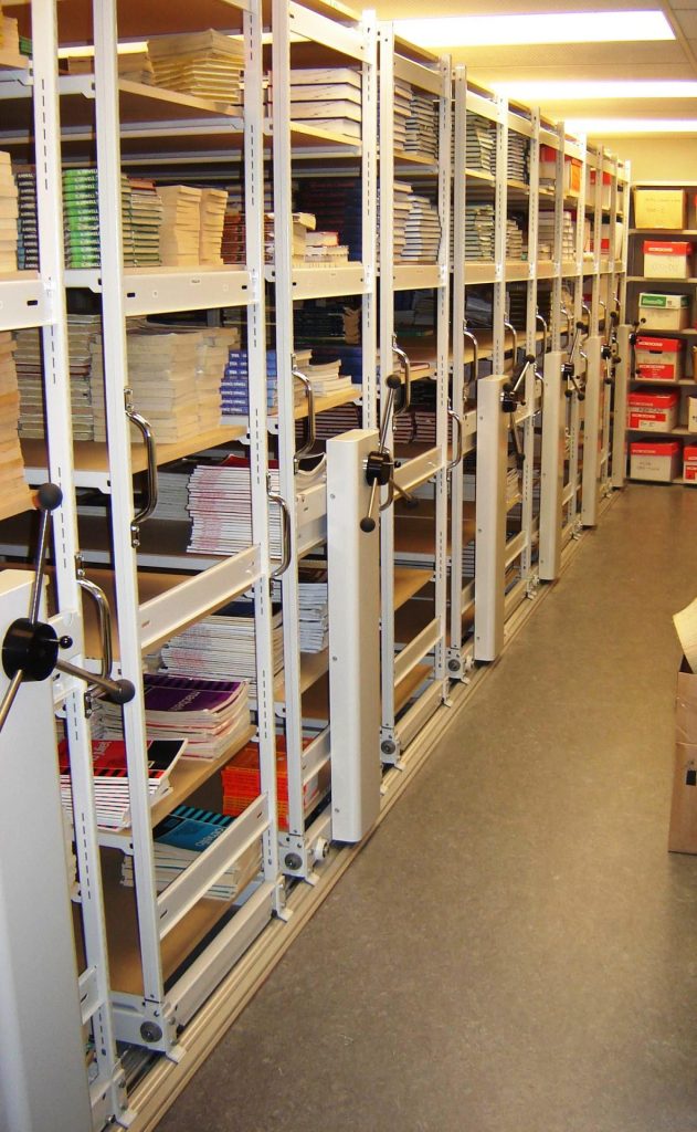 Mechanical Mobile Shelving - Warehouse Shelving