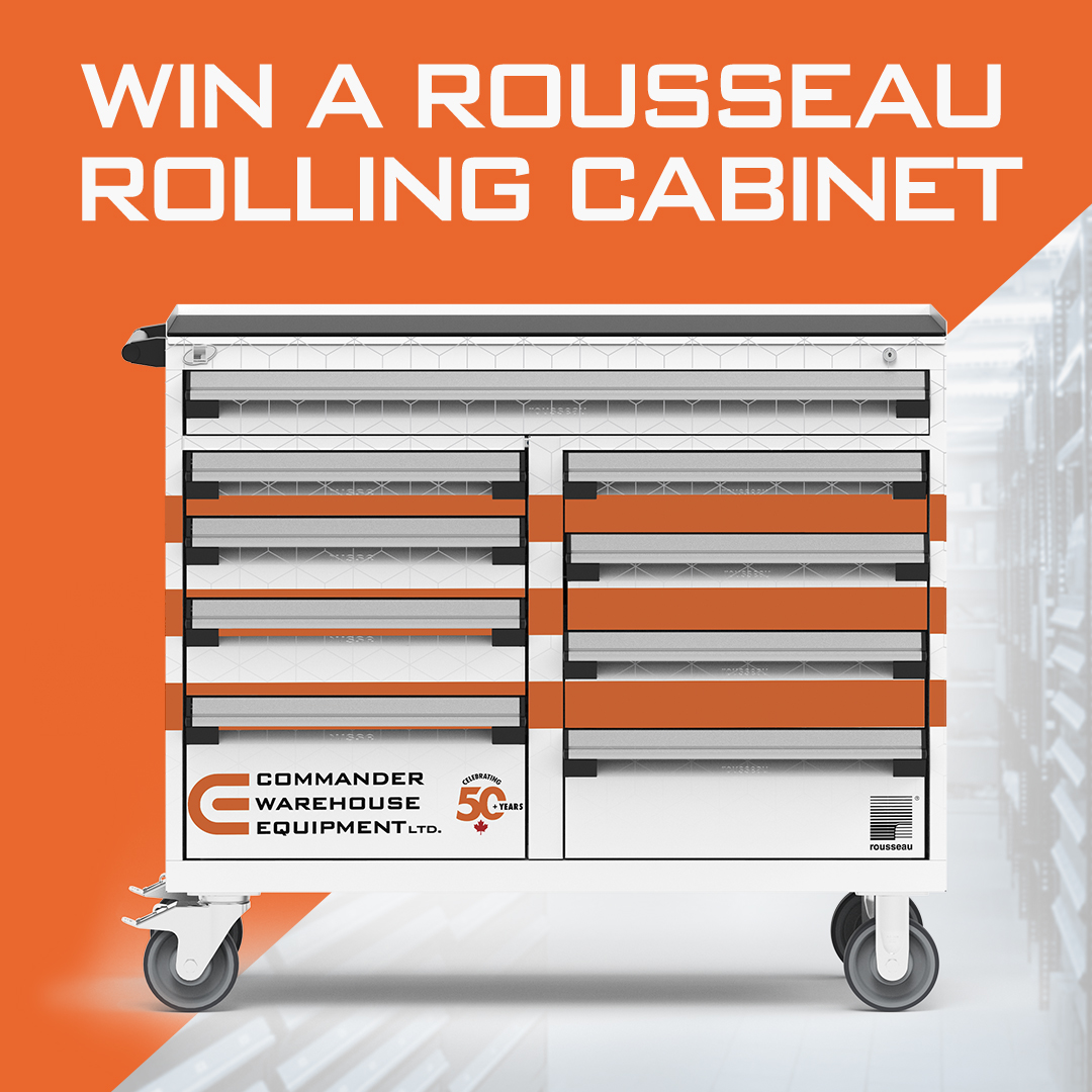 Win a Rousseau Rolling Cabinet from Commander Warehouse