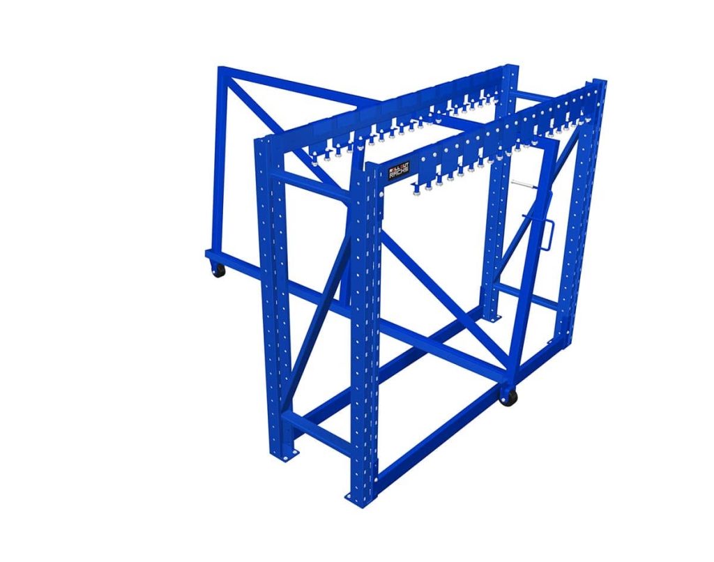 Roll Out Vertical Sheet Rack - Commander Warehouse Equipment