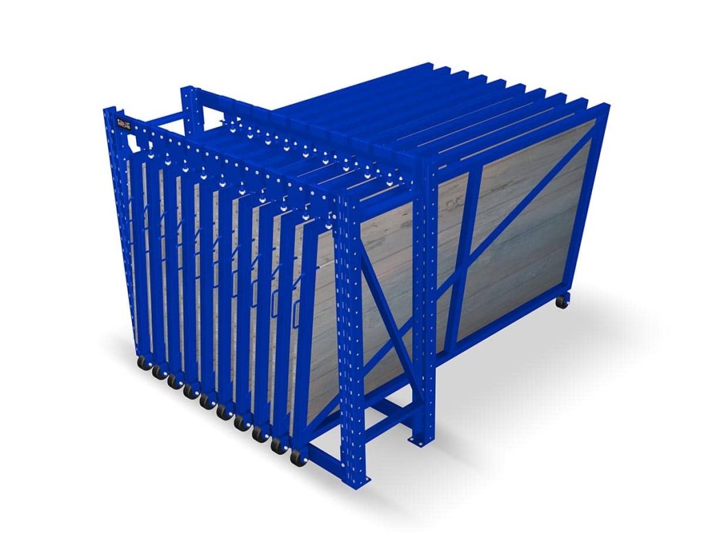 Roll Out Vertical Sheet Rack - Commander Warehouse Equipment