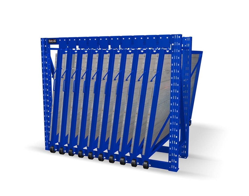 Roll Out Vertical Sheet Rack - Commander Warehouse Equipment
