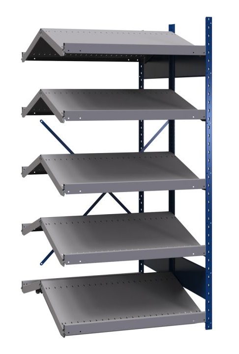 Sloped Shelving System - Commander Warehouse Equipment