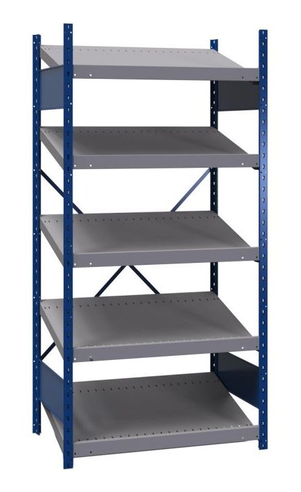 Sloped Shelving System - Commander Warehouse Equipment